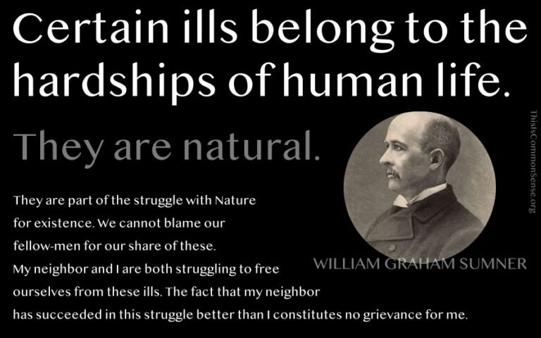 William Graham Sumner - ThisIsCommonSense.org