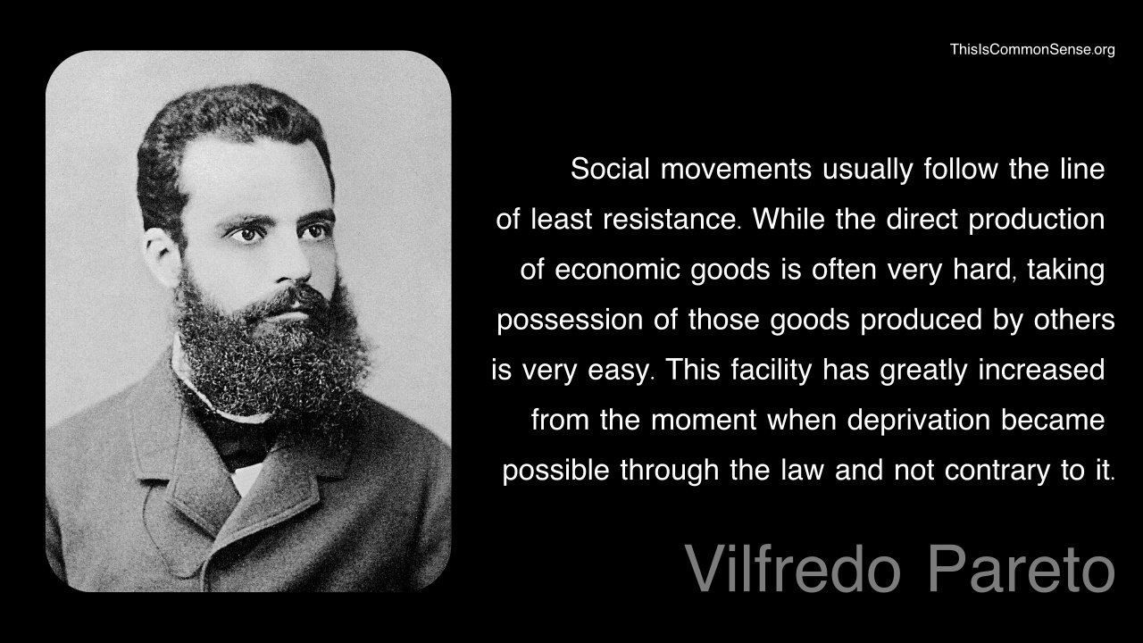 Vilfredo Pareto - ThisIsCommonSense.org